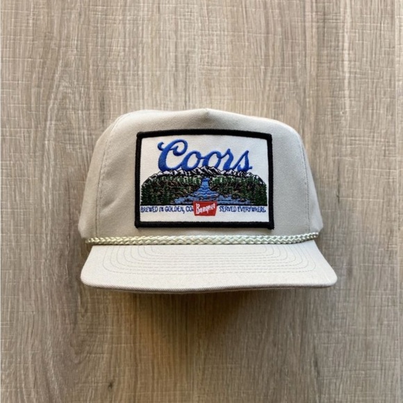 Accessories | Coors Landscape Patch On A Tan Snapback Hat | Poshmark